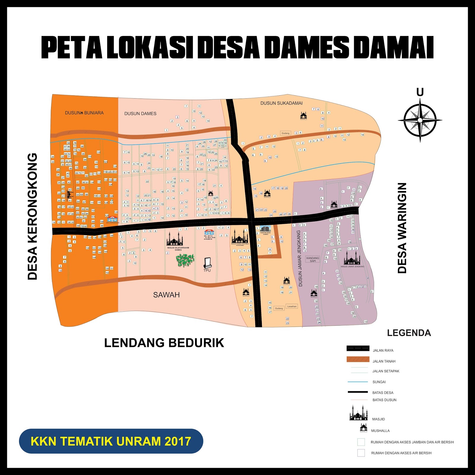 Peta Wilayah Desa Dames Damai - PEMERINTAH DESA DAMES DAMAI