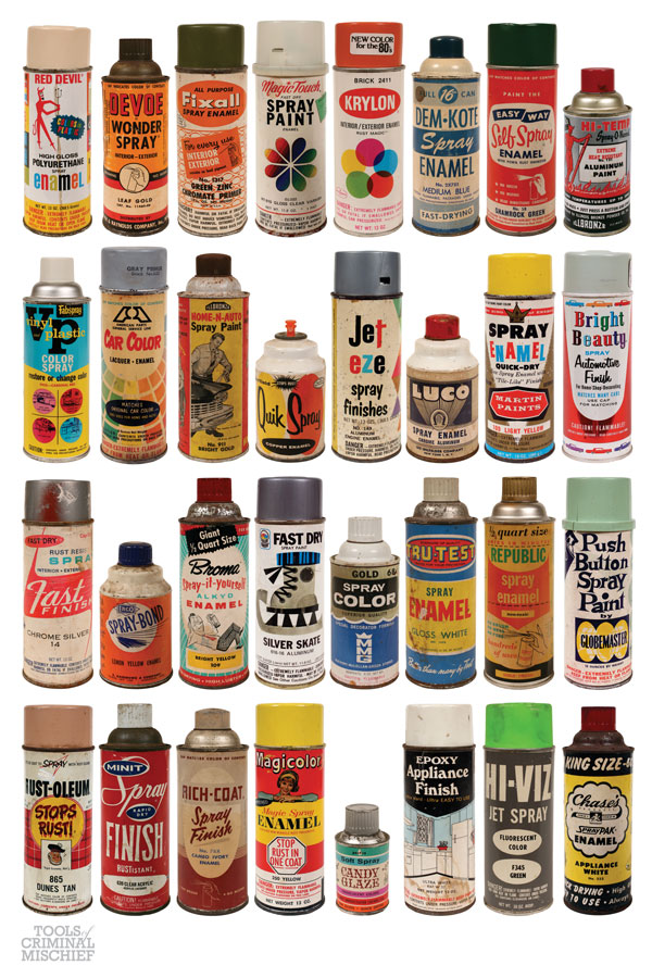Ghosts Of The Great Highway: Retro Rewind. Vintage Spray Paint Cans.