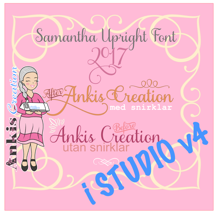 Samantha Upright Glyfer I Silhouette Studio v4