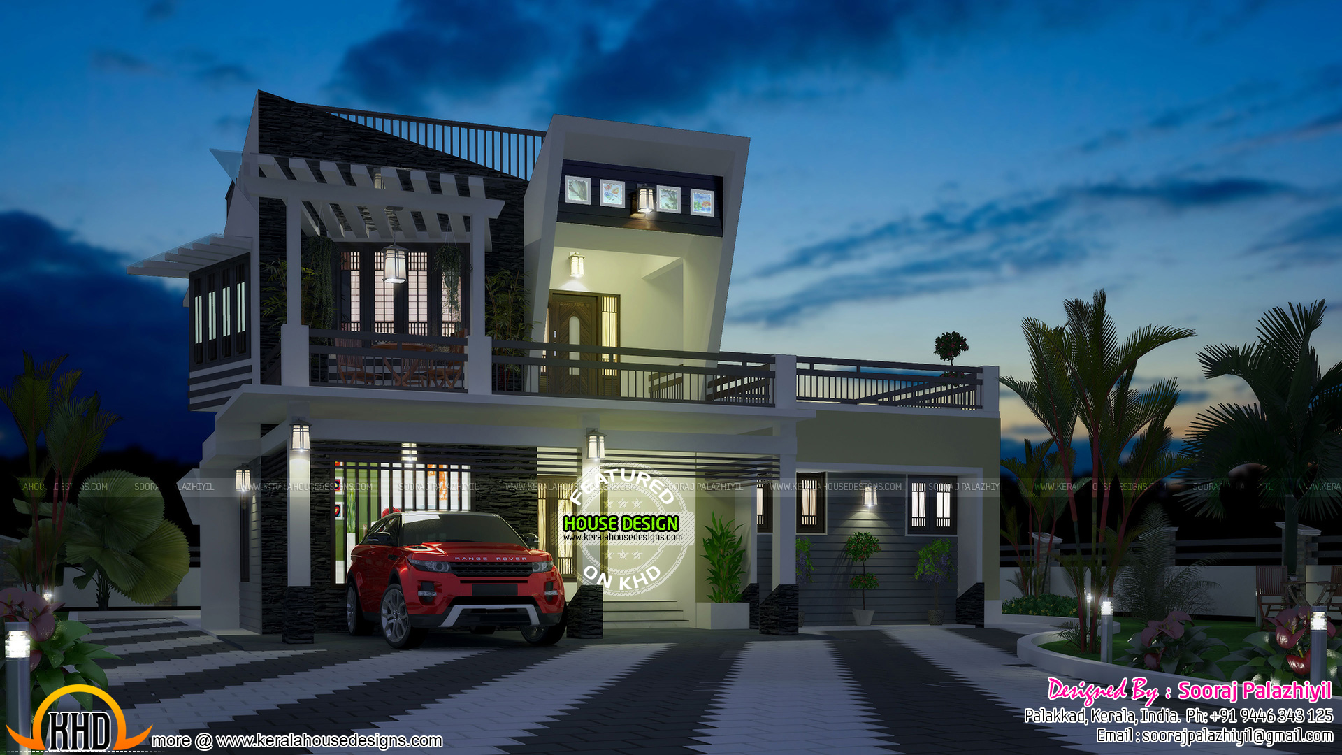 Stunning contemporary house in Kerala - Kerala Home Design and Floor ...
