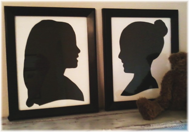 Welcome to Thistle Cottage: Making Shadow Silhouette Portraits