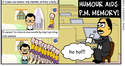 Humour, Proverbs and Pictures are good memory joggers