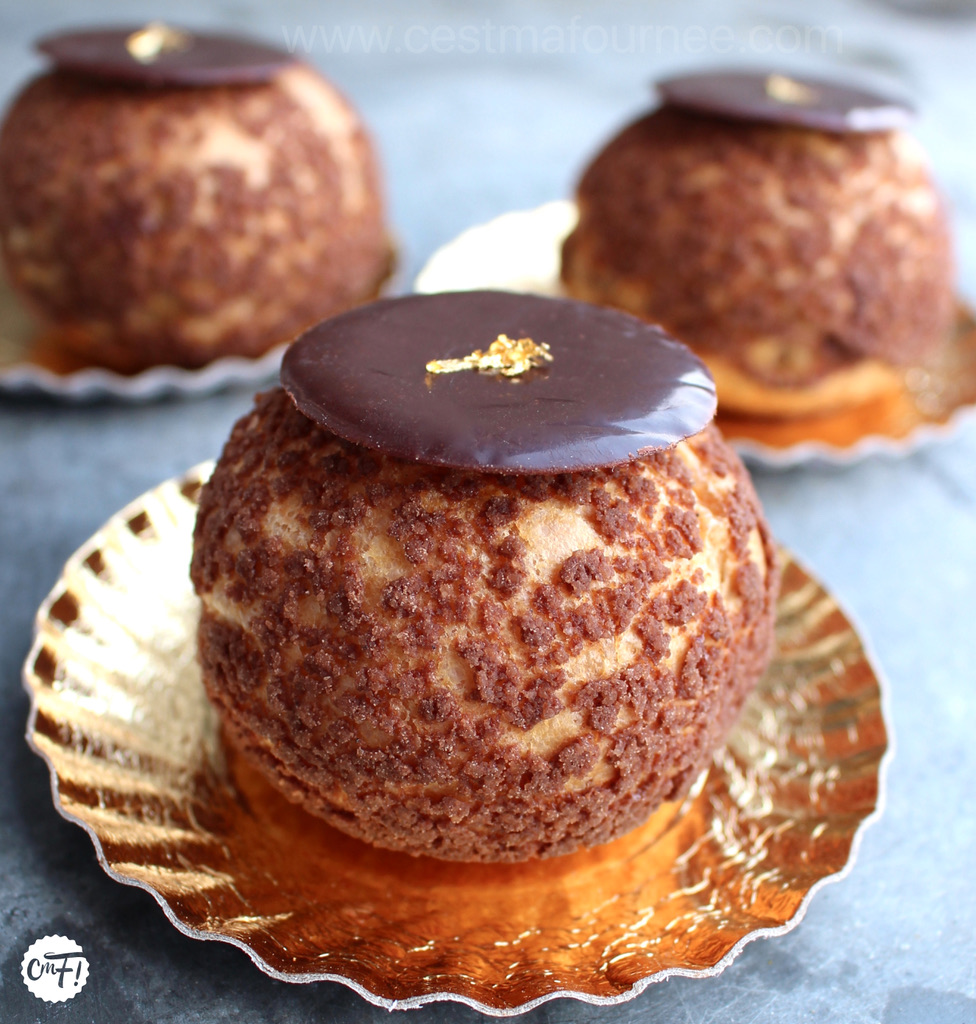 Les choux craquelin au chocolat