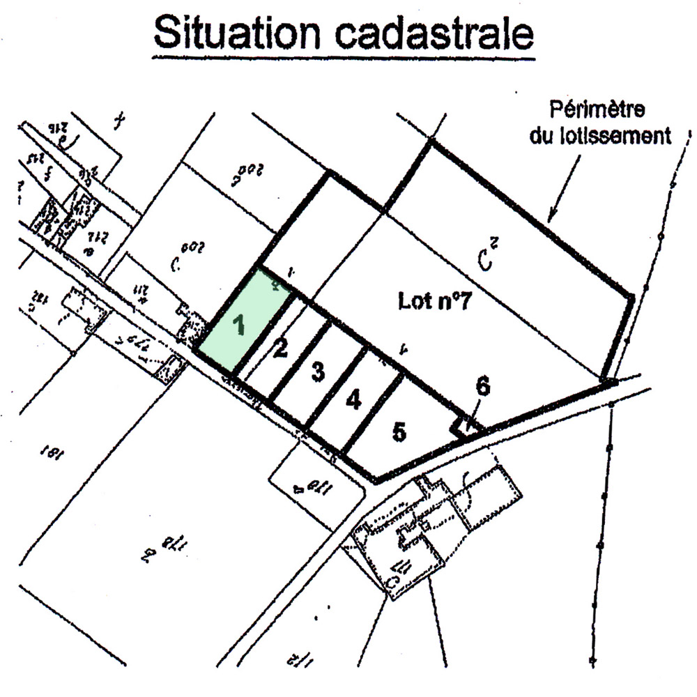 Construire en bois au pays de la pierre bleue: Plan du lotissement