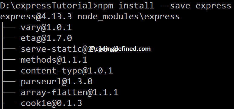 Getting Started with Express - Installation and Setup - Coding Defined Getting Started with Express - Installation and Setup - Coding Defined