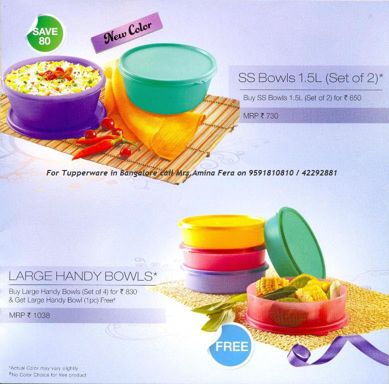 Tupperware: Tupperware Offers for the Month of October,2012