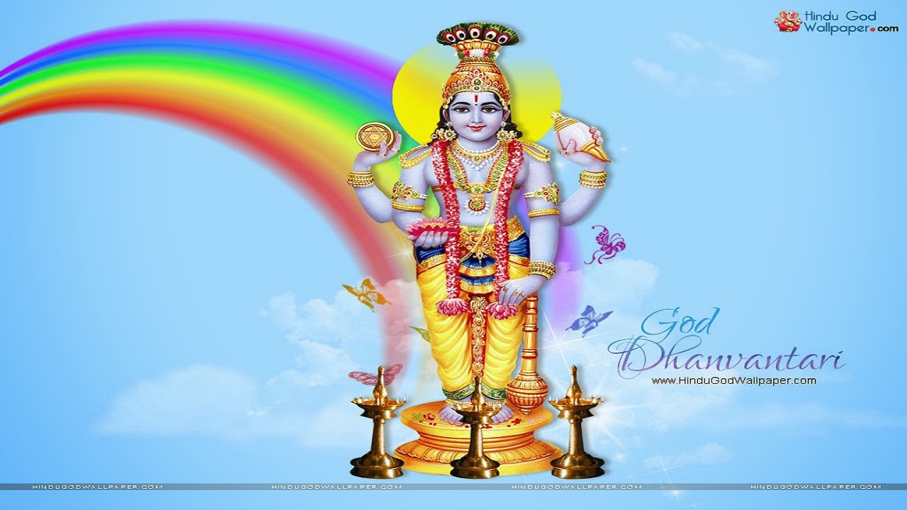 Lord Dhanvantari Wallpaper for Desktop-Hindu God Wallpaper for Desktop