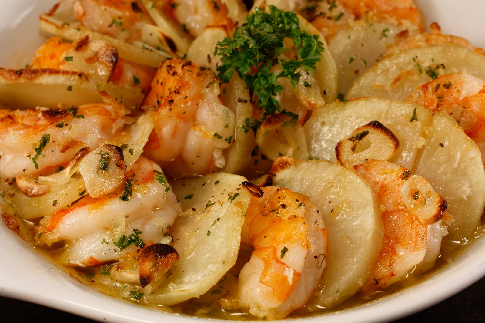 Chef Chuck's Cucina: Chef Chuck's Baked Shrimp with Potatoes