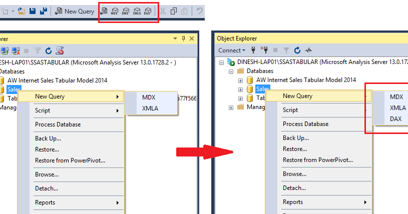 Dinesh's Blog :::: Being Compiled ::::: Management Studio has new DAX Query Window