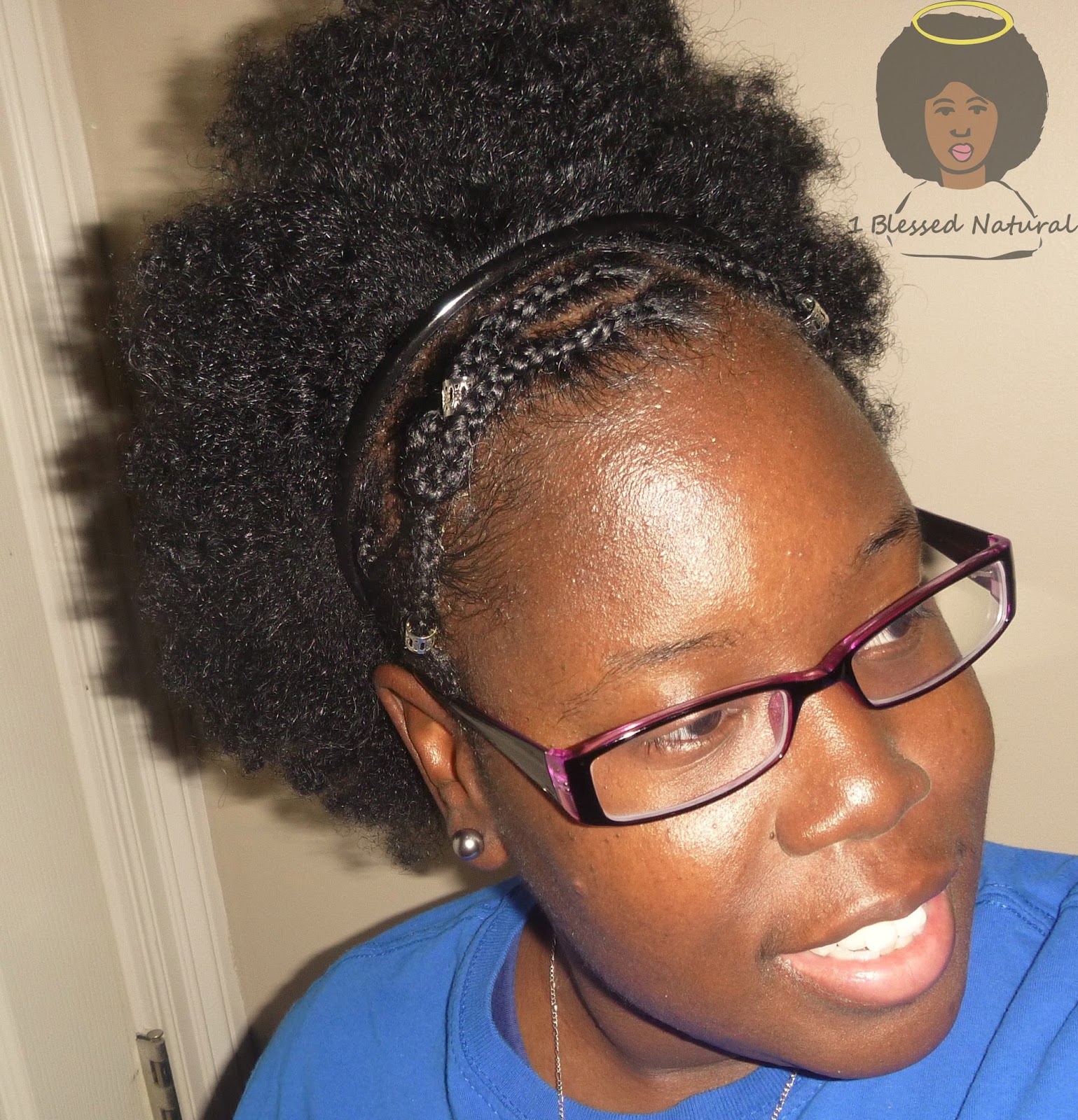 Another Cornrow Design with Loc Jewelry and Fro