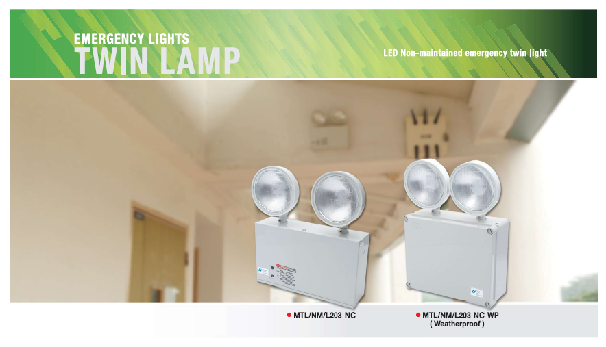 MAXSPID - EMERGENCY LIGHT TWIN LAMP (LED Non-maintained emergency twin ...