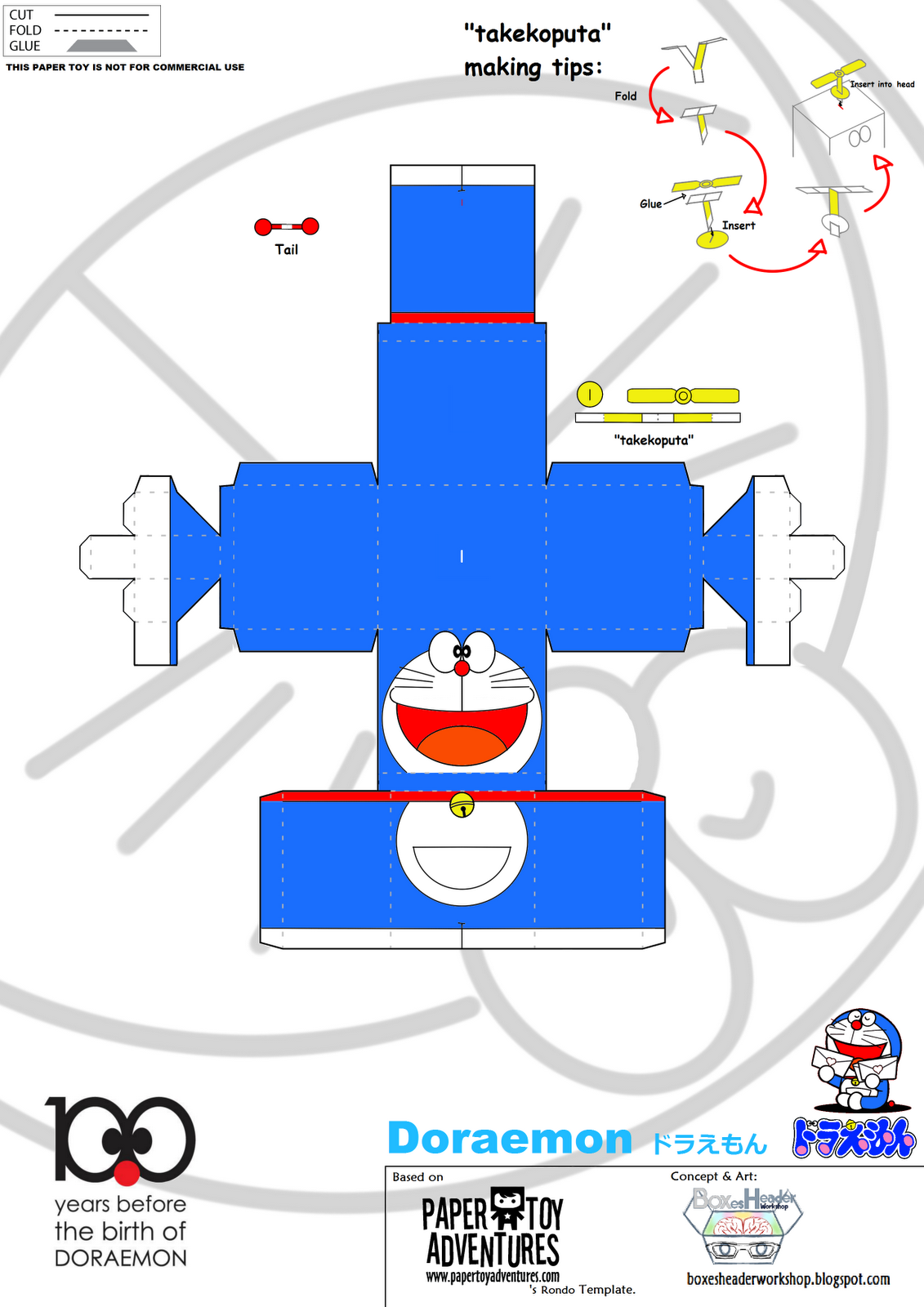 Boxes-Header Workshop: Daisuki~ Doraemon~ O(__''__)o