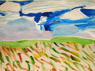 new city arts: second grade watercolor landscapes