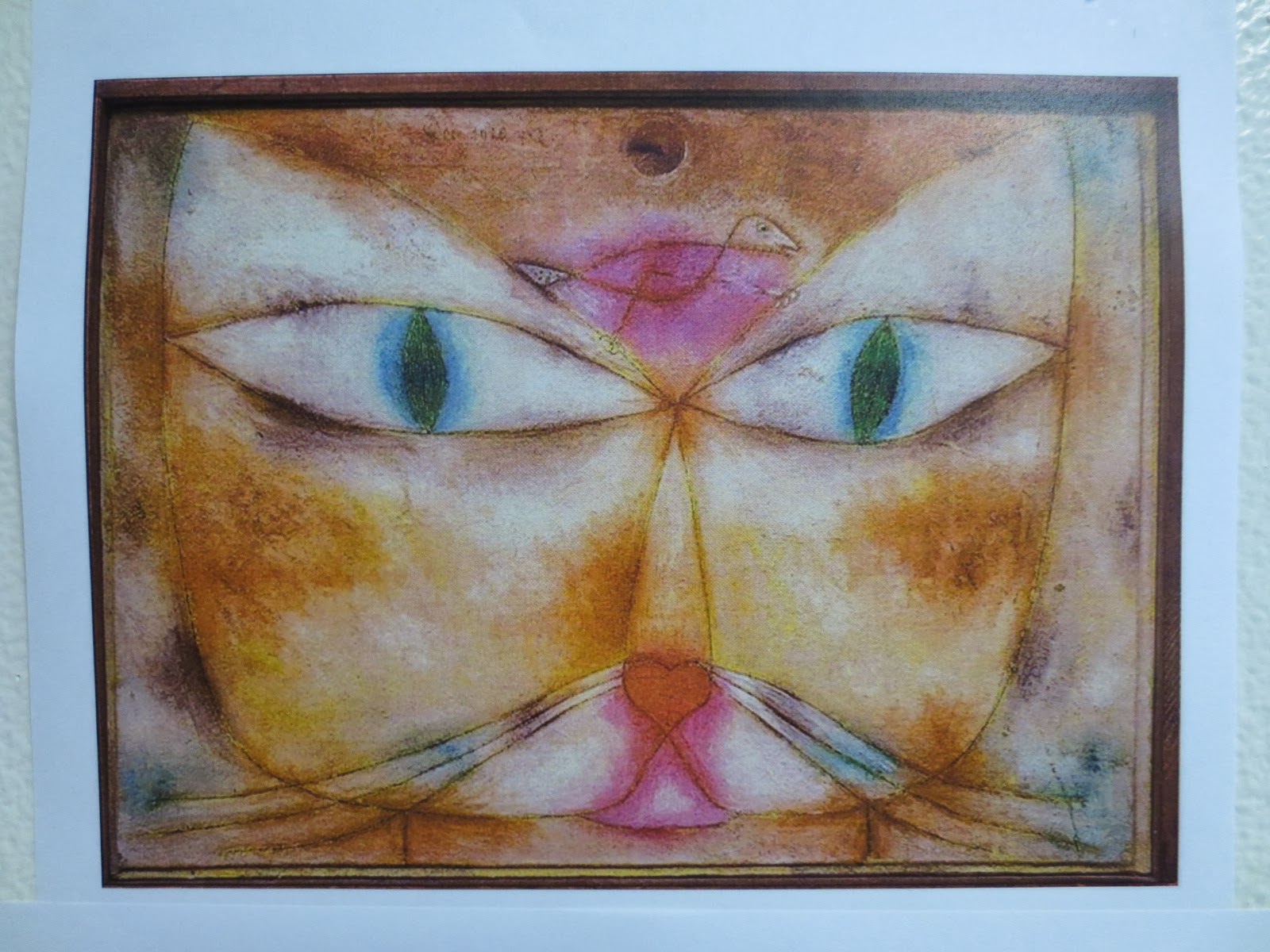 Art's A Hoot!: PAUL KLEE CAT FACES by FIRST GRADERS