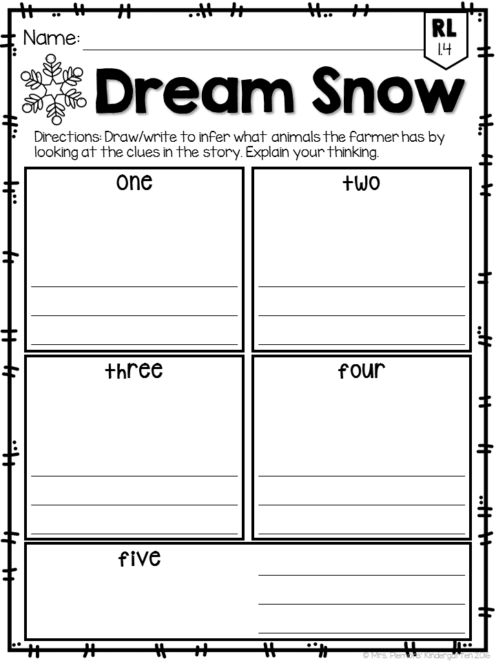 Dream Snow… and other Books Teachers Love - Mrs. Plemons' Kindergarten