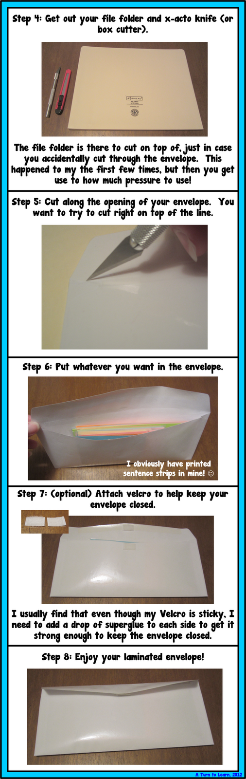 TheGad: How To Laminate an Envelope!