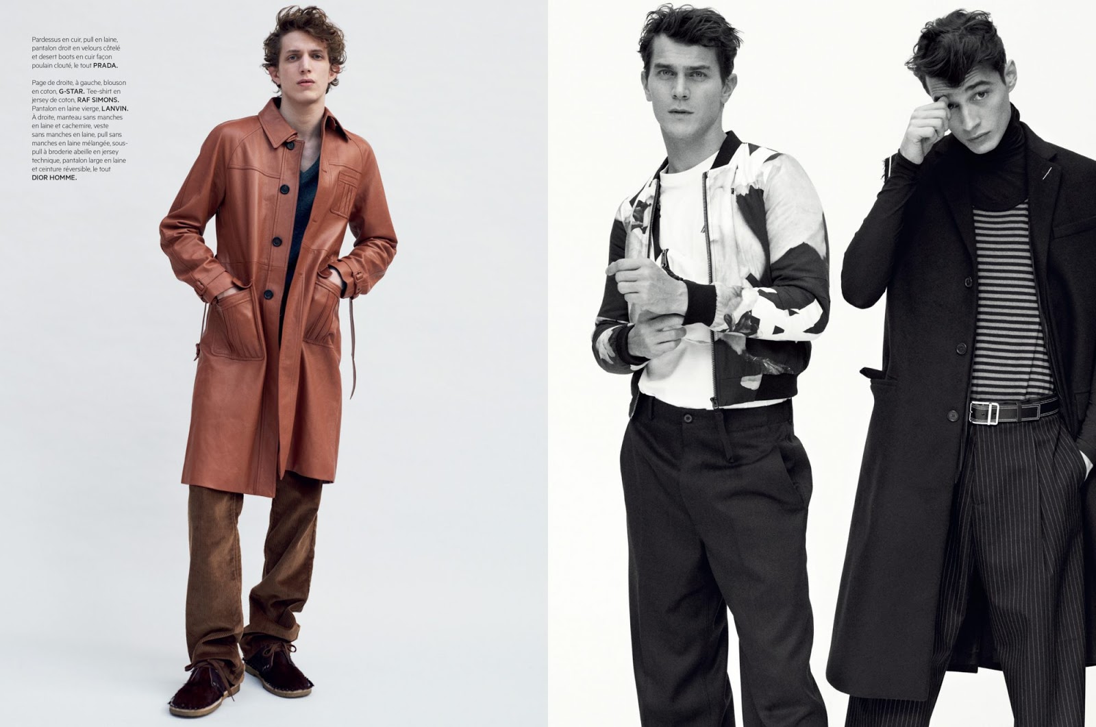 Xavier, Adrien, Dylan & Vincent for L'Officiel