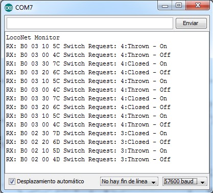 Club N Caldes: Station Announcer: Loconet Interface for Arduino