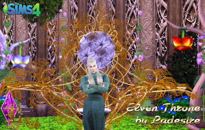 Ladesire's creative corner): TS4 - Elven Throne by Ladesire