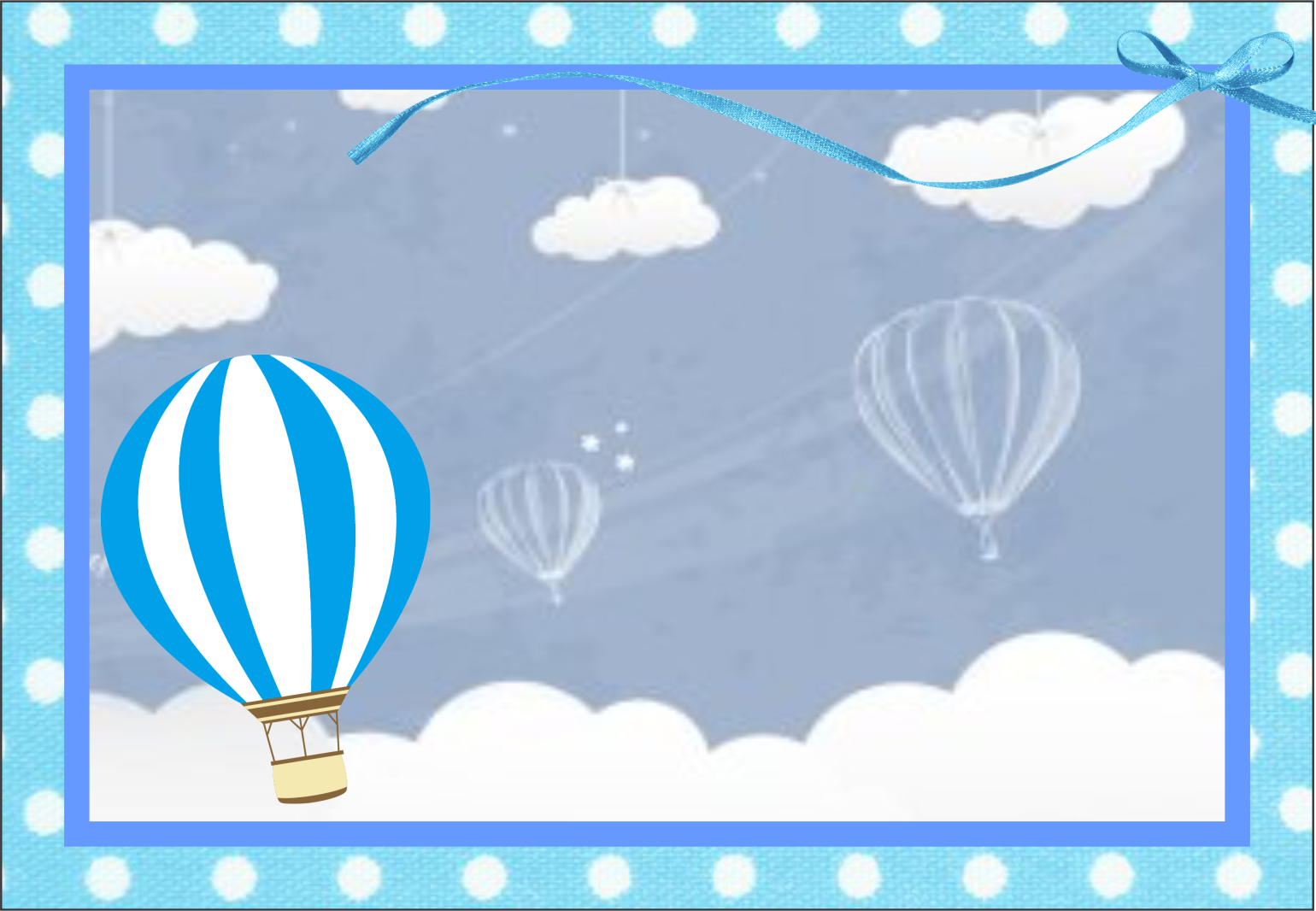 Kit para imprimir Gratis de Globo aerostático