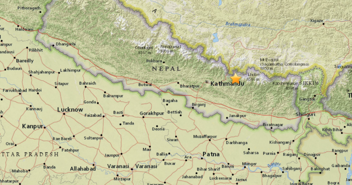 Sciency Thoughts: Magnitude 4.9 Earthquake in Dolakha DIstrict, Nepal.