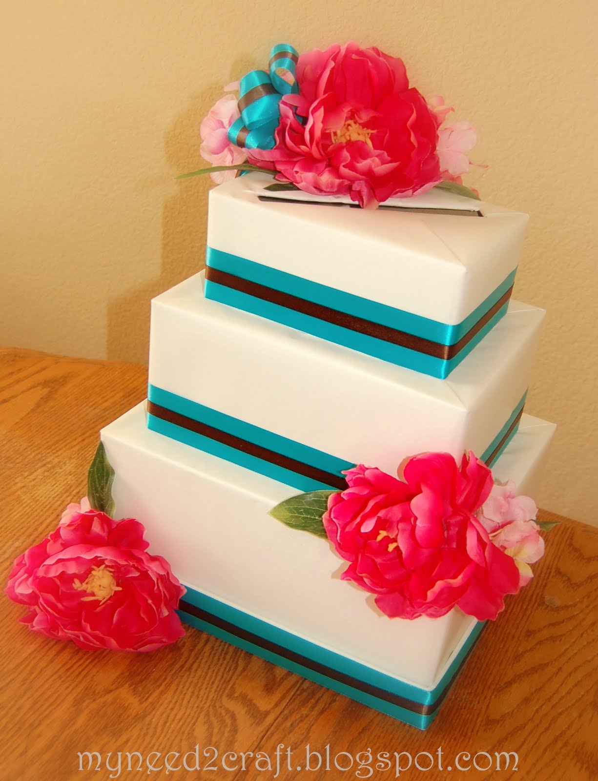 MyNeed2Craft by Terri Deavers: Ryan and Kristine's Wedding Cake Card ...