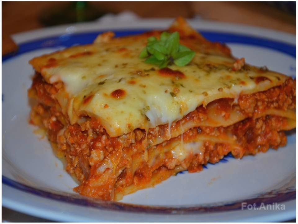 Domowa kuchnia Aniki: Lazania z mięsem, dynią i suszonymi pomidorami