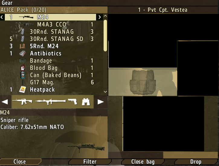 Dayz Blog with Guides: DayZ - How It Works: Your Inventory System.