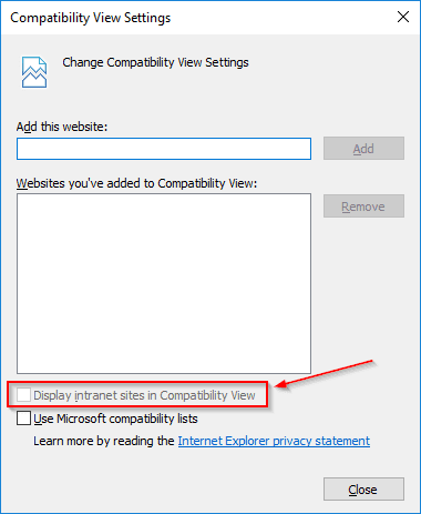 Compatibility view on internet explorer 11 - organiclopte