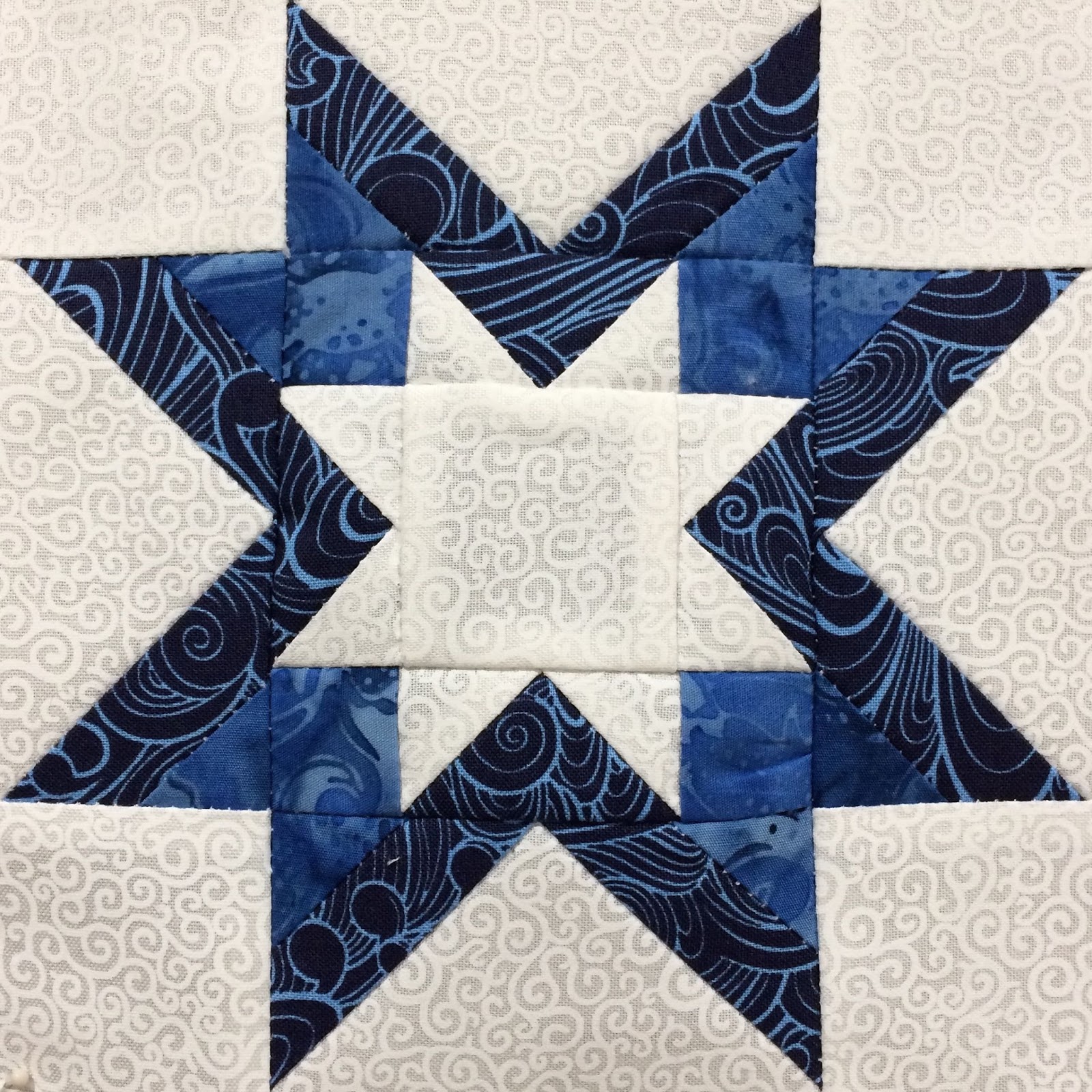 Hand Made Karma: Blue & White Sampler Quilt - Six Inch Blocks Complete