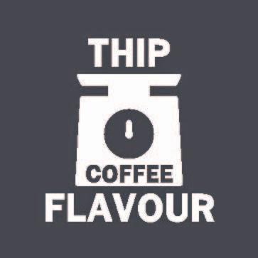 โลโก้ร้านกาแฟ ขนมและอาหาร THIP FLAVOUR มหาวิทยาลัยมหิดล ศาลายา