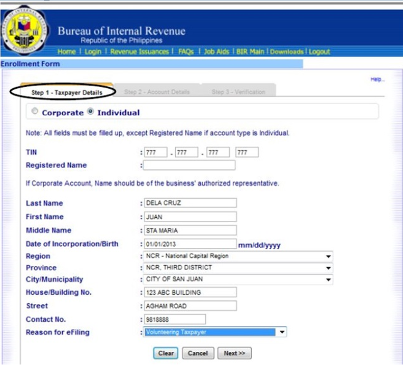How to Register with the BIR eFPS (eFiling and Payment System) - Ines ...