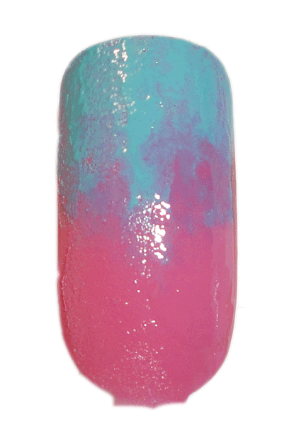 Just Tis Ems: Tutorial: Nail Art - Sponge Gradient meets Splatter