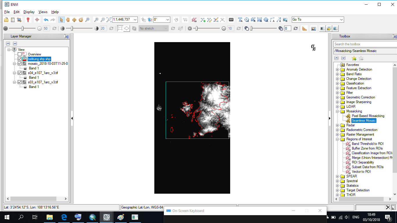 TUTORIAL MEMBUAT KONTUR DAN TIN DARI DEM SRTM