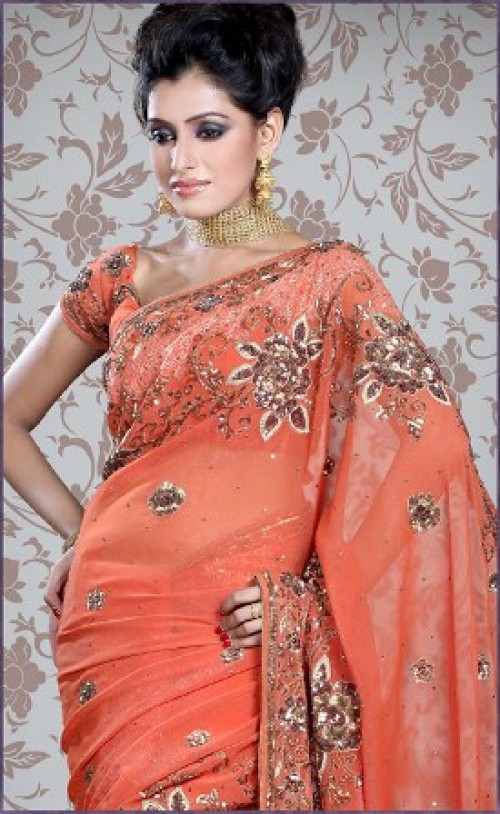 Gold Indian Sariee | Your Title