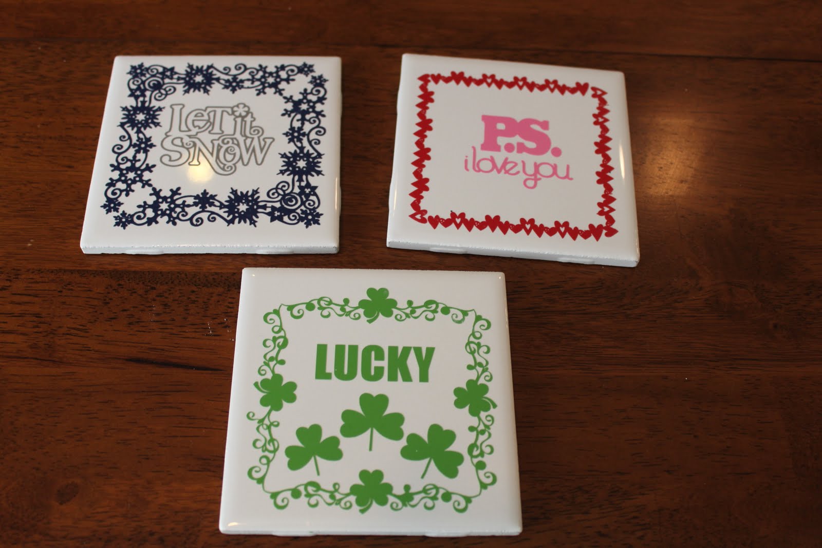 Christmas Gift Idea: 4×4 Monthly Decorative Holiday Tiles - Keeping it ...