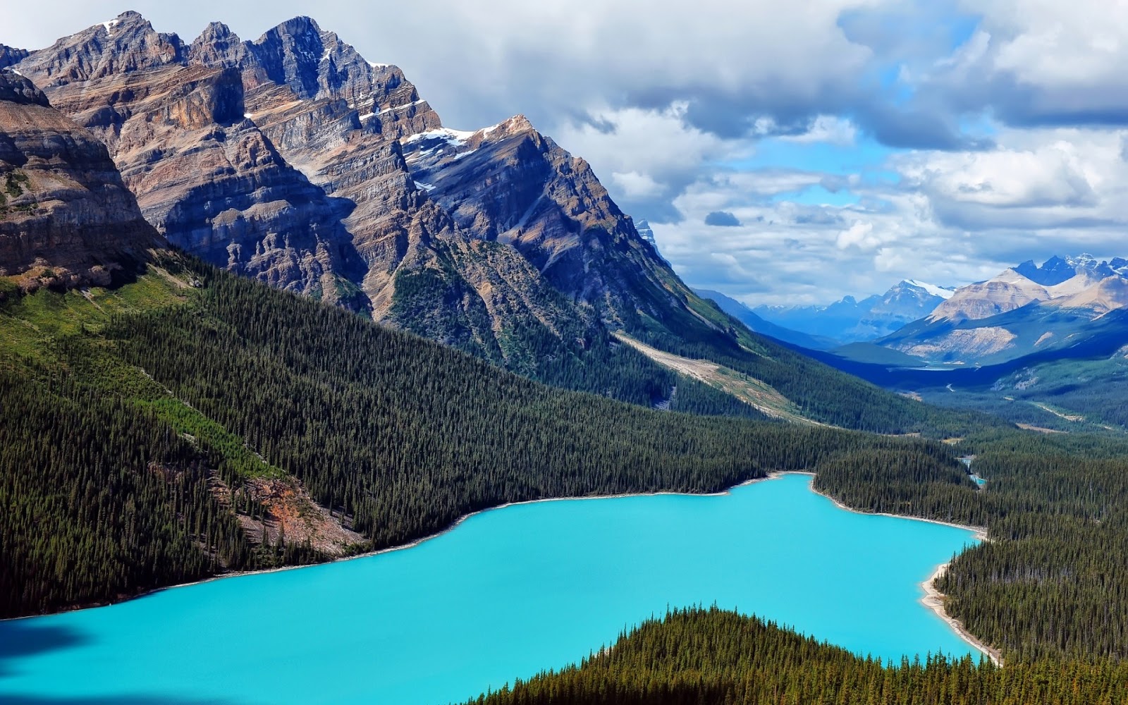 Increíble lago azul en tierras canadienses - Paraísos | wallpaper hd ...
