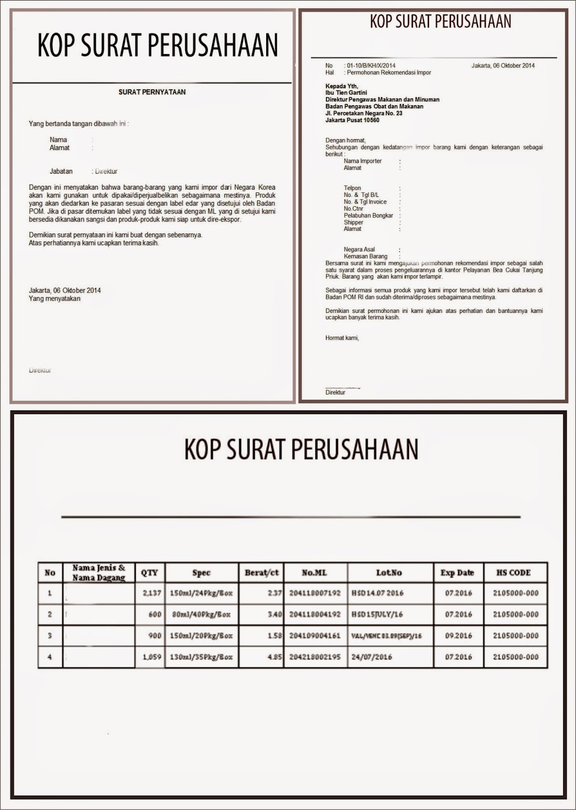 Contoh Surat Izin Edar Obat - Contoh Surat Contoh Surat Izin Edar Obat - Contoh Surat