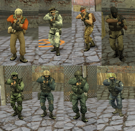 Counter strike 1-6 player model - vserahk