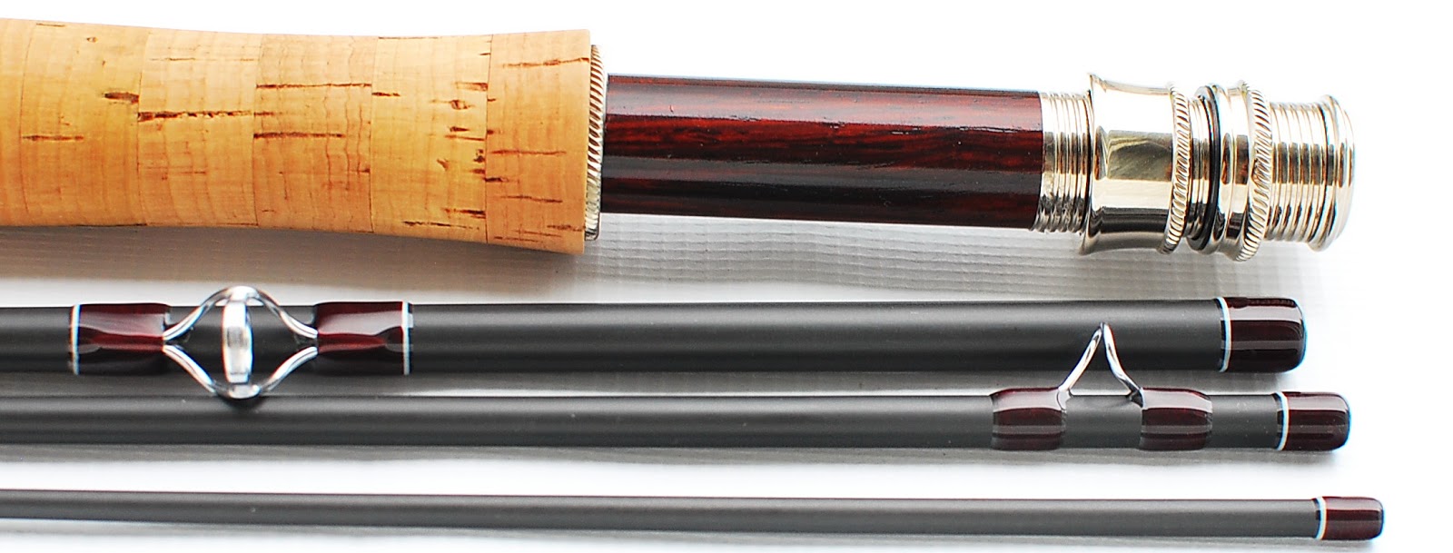 Handcrafted graphite and fiberglass fly rods: The Rods