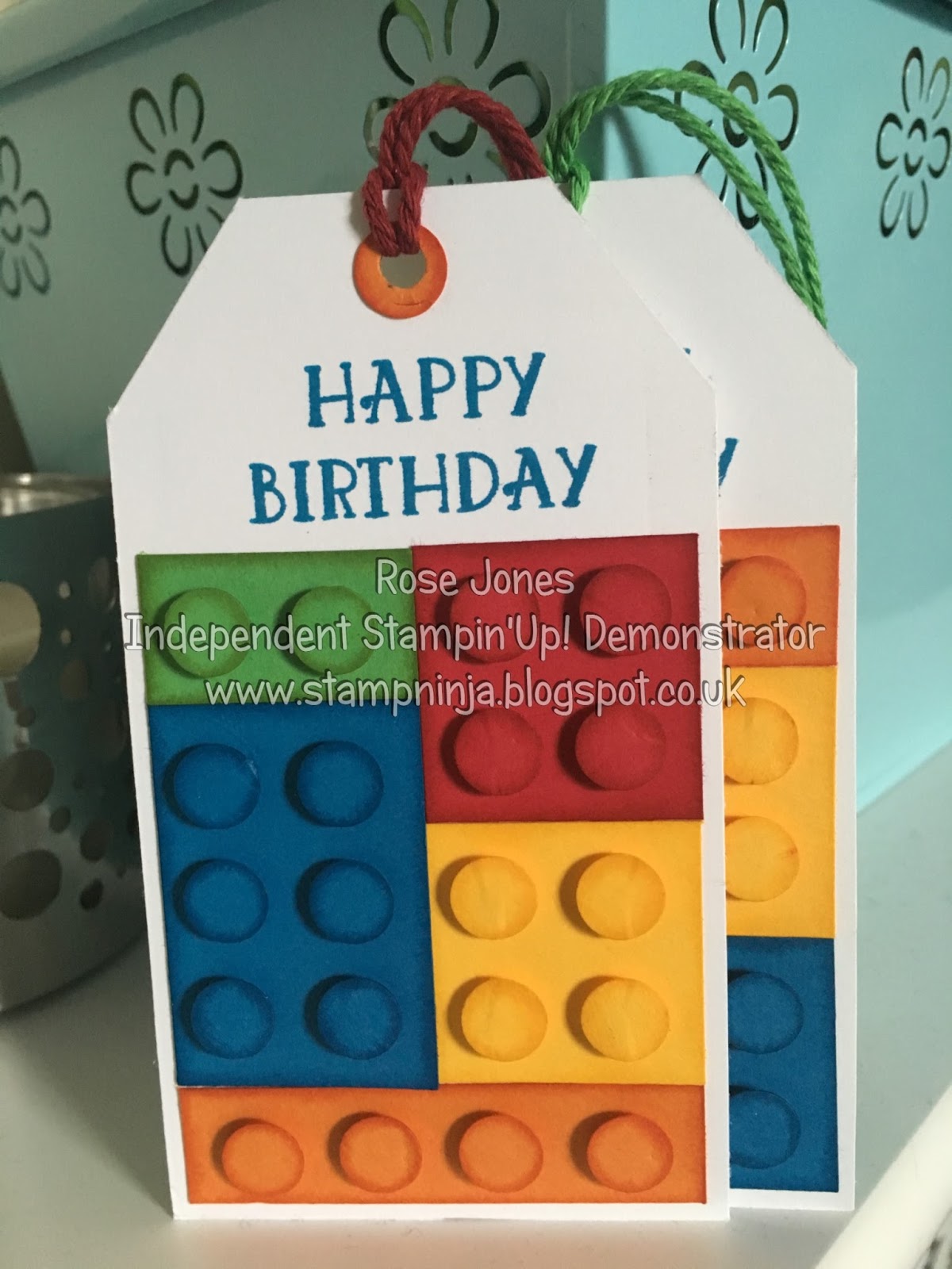Stamp Ninja: Lego Birthday Tags