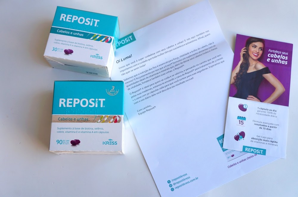 Suplemento vitamínico para cabelos e unhas REPOSIT | Mundo Das Mulheres ...
