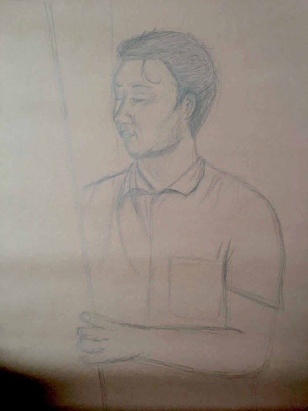 Chandani Parekh: Life drawing - heads in boxes