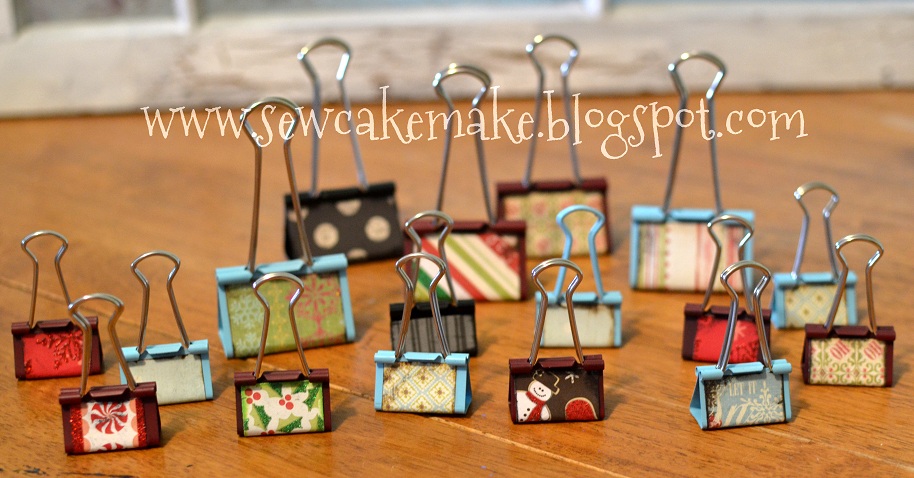 The Sew*er, The Caker, The CopyCat Maker: Binder Clips All Dressed Up