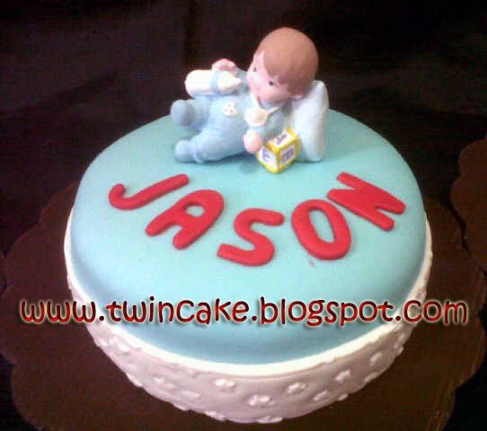 Twincake: Baby One Month Cake - Jason