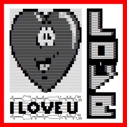 😍 Arte ascii de amor para copiar