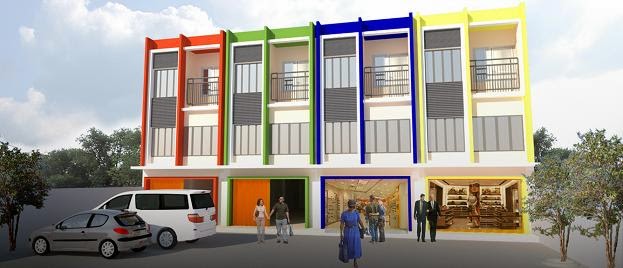 Desain Ruko Cafe dengan tampilan depan minimalis inspiratif colorfull ...