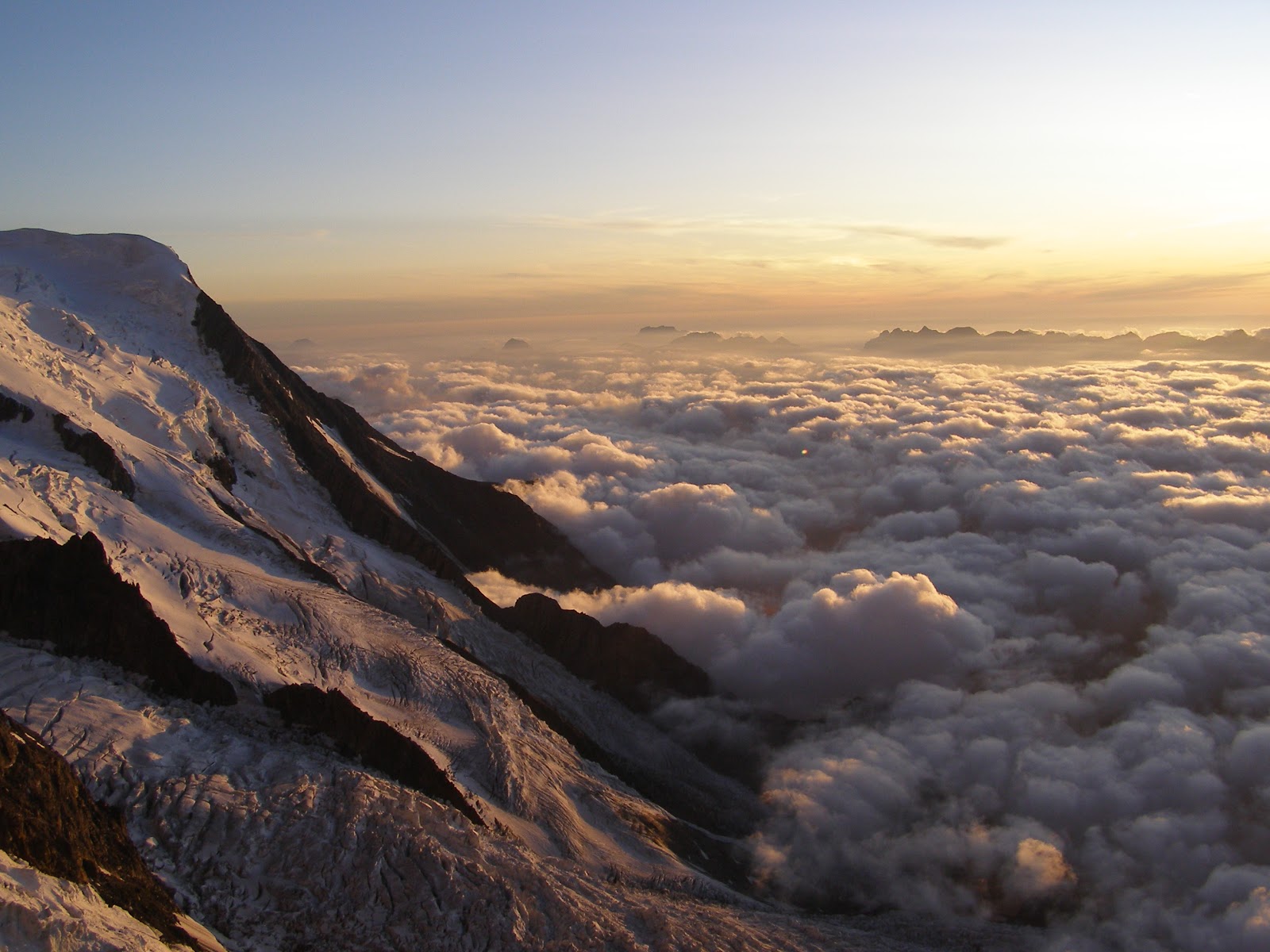 Hielo nieve y roca: Mont Blanc