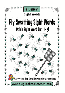 Classroom Freebies Too: Fly Swatting Sight Words