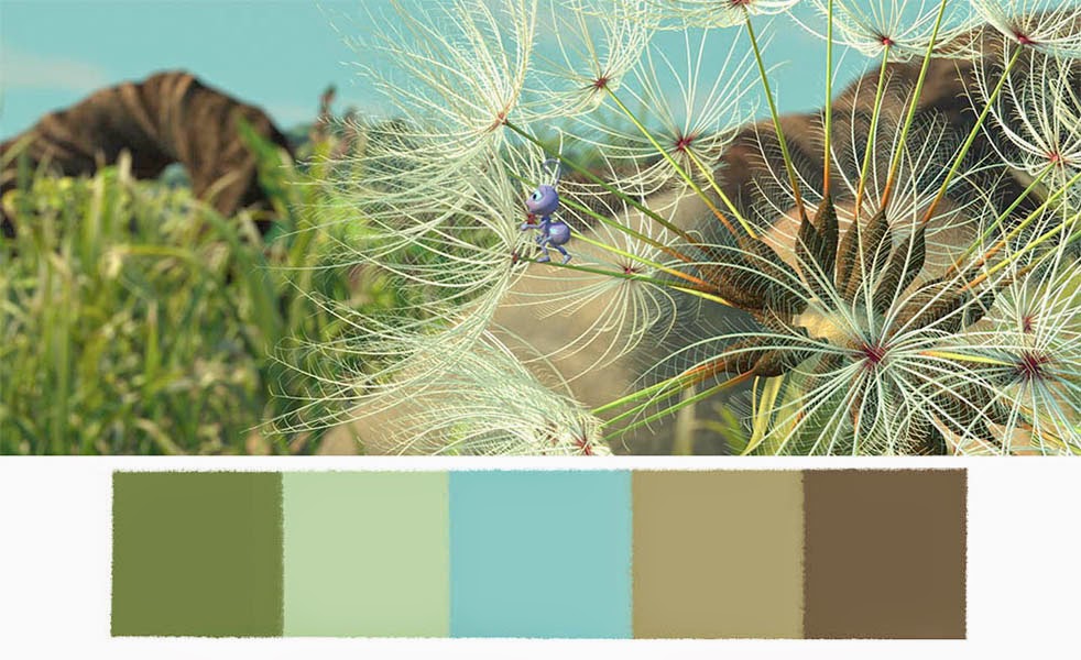 10 Wedding-Worthy Color Palettes from Pixar Movies ~ The Rebellious Brides